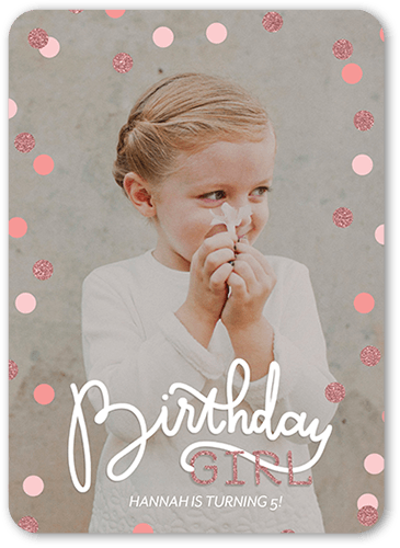 Confetti Swirls 5x7 Stationery Card by Lady Jae Designs | Tiny Prints