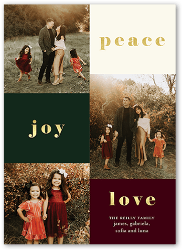 Classy Colorblock 5x7 Stationery Card by Ann Kelle | Tiny Prints