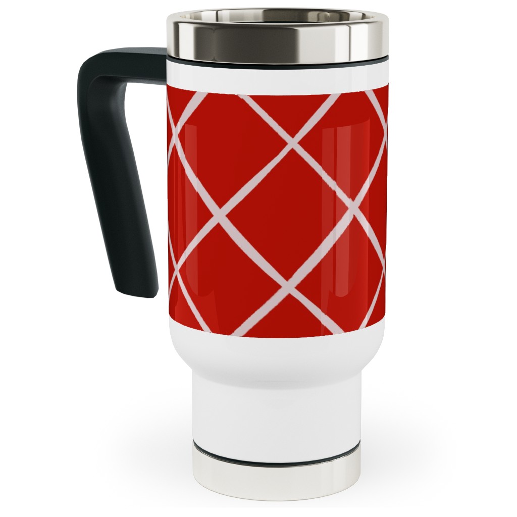 Check On Red Travel Mug With Handle Shutterfly