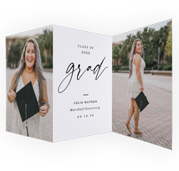 Layered Fonts 5x7 Gate Fold Card by Yours Truly | Shutterfly