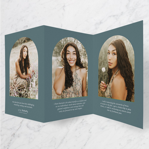 Triple Arch 5x7 Tri-Fold Stationery Card by Yours Truly | Shutterfly