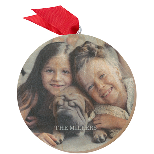 Circle Wooden Ornament | Shutterfly