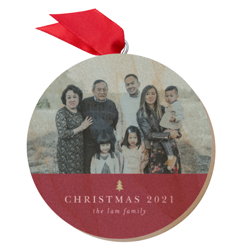 Circle Wooden Ornament | Shutterfly