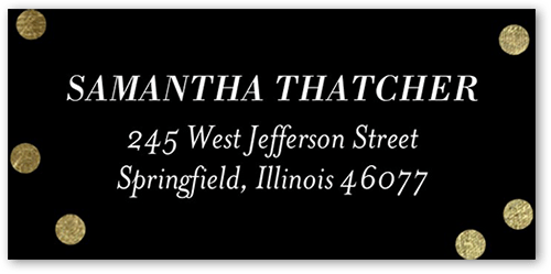 Black Address Labels | Shutterfly