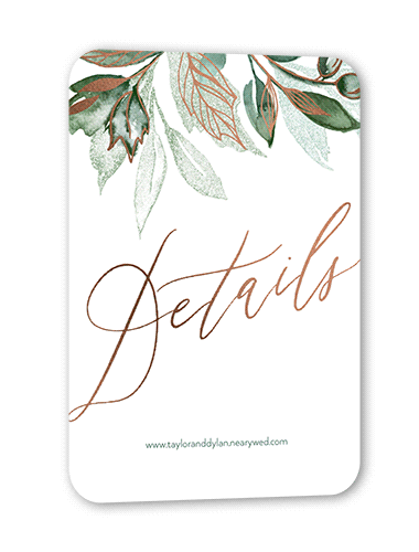Rose Gold Wedding Card | Shutterfly