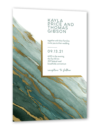 Marble Wave 5x7 Stationery Card by Lady Jae | Shutterfly