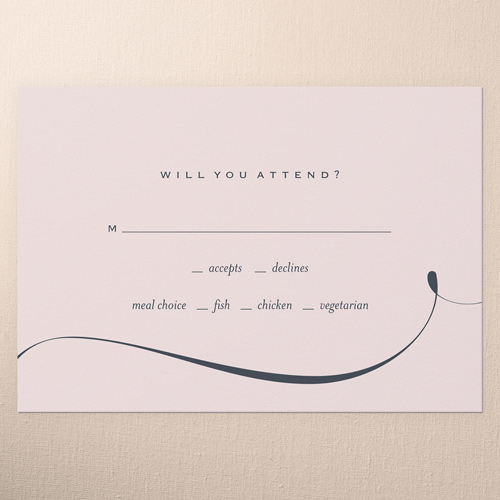 Elegant Embellishment Wedding Response Card | Shutterfly
