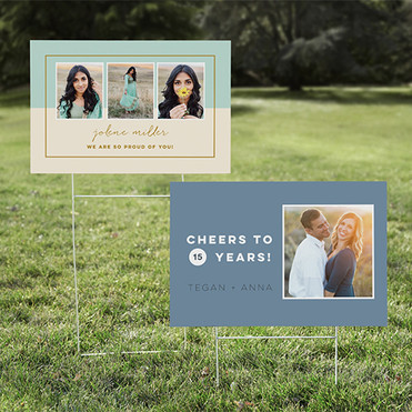 Two Tone Celebration Yard Sign by Shutterfly | Shutterfly