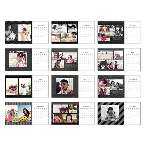 Black White Backdrop Desk Calendar | Shutterfly