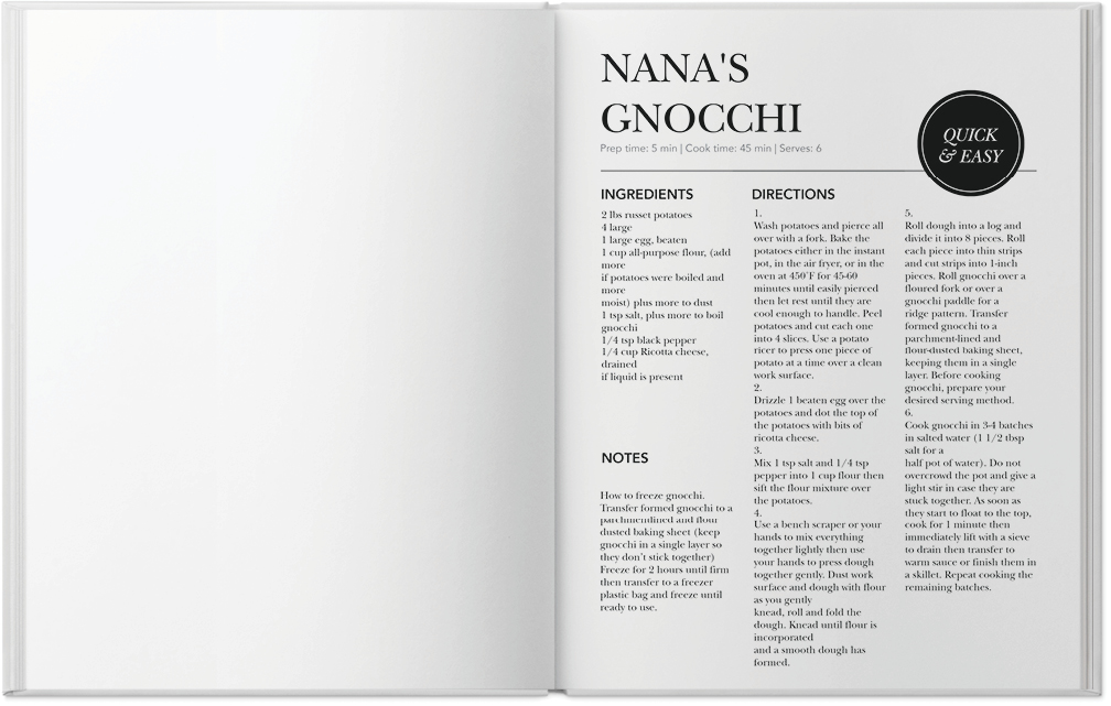 Classic Recipes Photo Book | Shutterfly