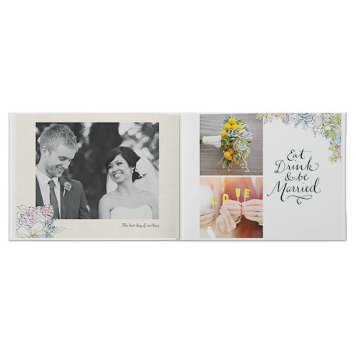 Watercolor Wedding Photo Book | Shutterfly