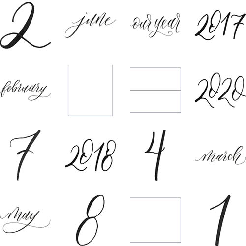 Elegant Script Wall Calendar | Shutterfly