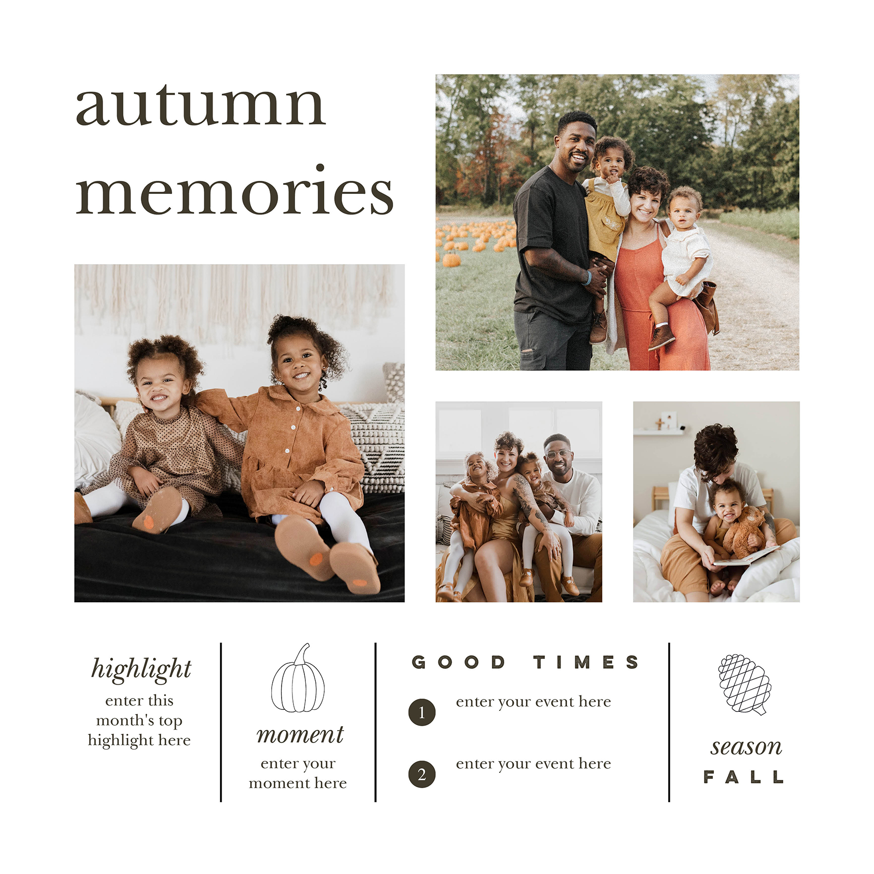 Modern Year In Review Gallery Calendar Wall Calendar | Shutterfly