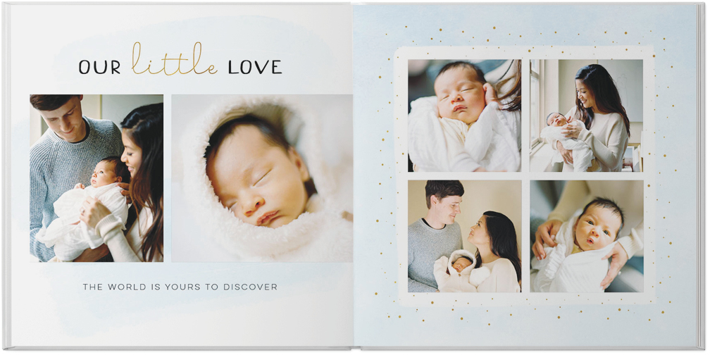 Watercolor Baby Boy Photo Book | Shutterfly